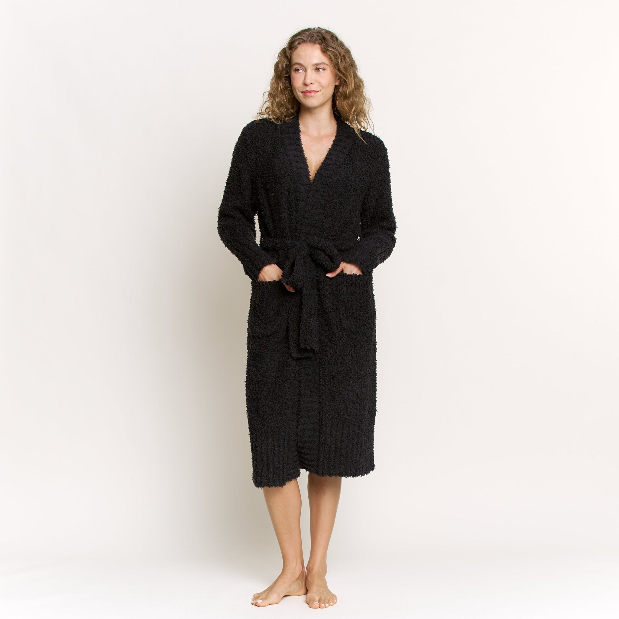 Morning Brew Robe In Black from Honeydew Intimates
